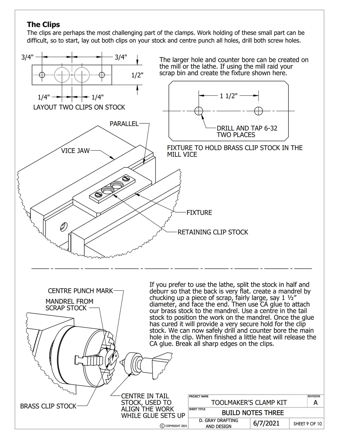 Toolmaker's Clamp Kit – D. Gray Drafting and Design
